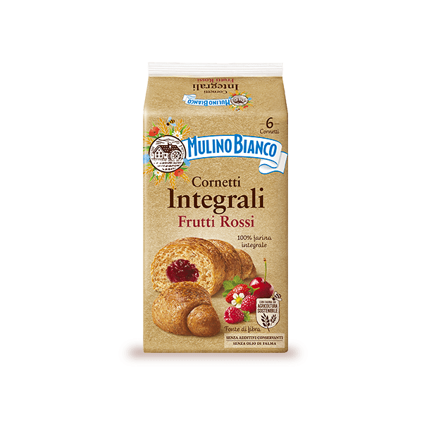 Cornetti Frutti Rossi: brioche integrali | Mulino Bianco